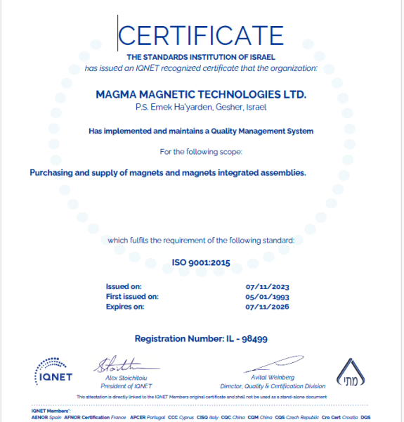 Quality Control - Magma Magnetic Technologies